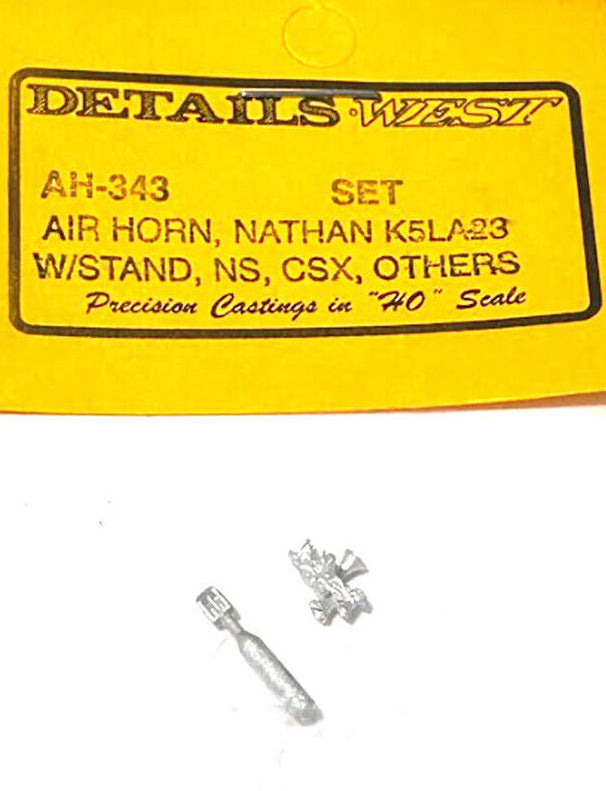 Details West AH-343 HO Scale Nathan K5LA23 5 Chime Air Horn — White ...
