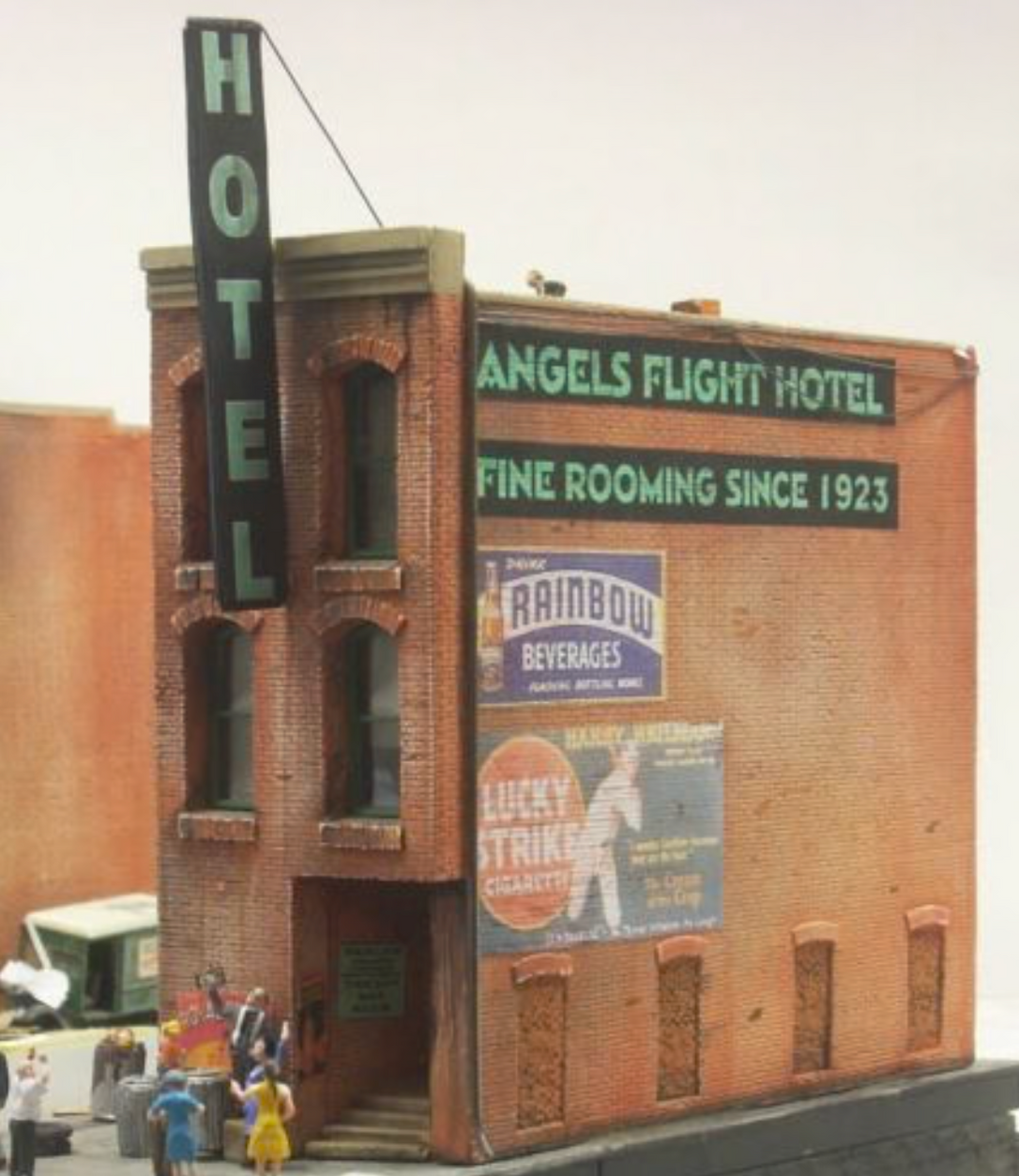 Downtown Deco 1033 HO Scale Skid Row Part 3 Cast Hydrocal Building Kit ...