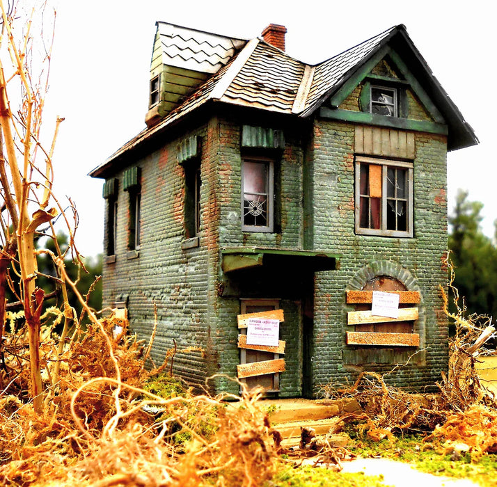 Downtown Deco 1059 HO Scale The Old Anderson Place Cast Hydrocal Build ...