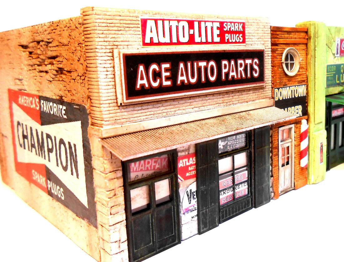 Downtown Deco 1062 HO Scale Classic American Block Cast Hydrocal Build ...