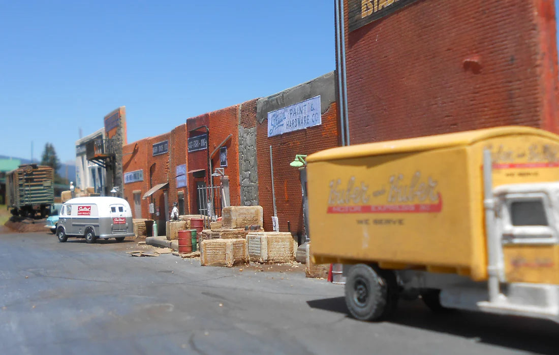 Downtown Deco 1066 HO Scale Downtown Alleyway Flat Cast Hydrocal Build ...