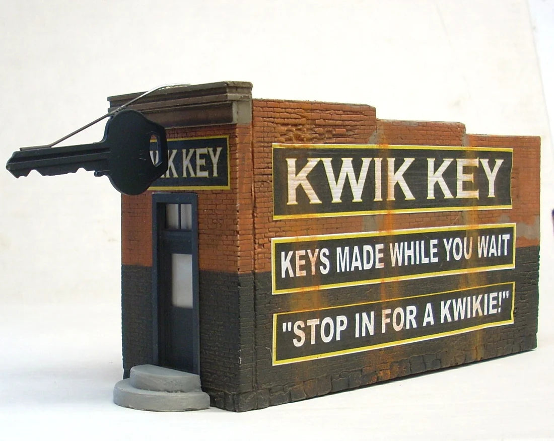 Downtown Deco 1076 HO Scale Kwik Key Cast Hydrocal Building Kit — White ...