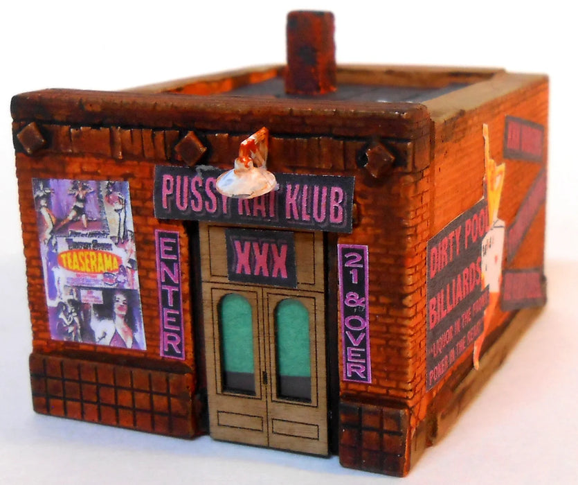Downtown Deco 2020 N Scale Pussy Kat Klub Cast Hydrocal Building Kit ...