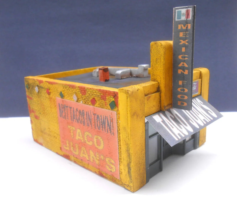 Downtown Deco 2027 N Scale Taco Juan's Cast Hydrocal Building Kit ...