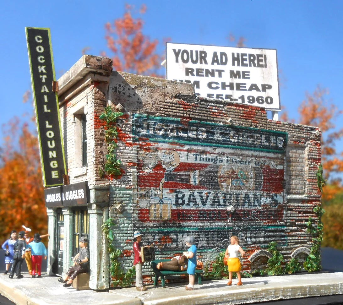 Downtown Deco 65 O Scale Jiggles & Giggles Cast Hydrocal Building Kit ...