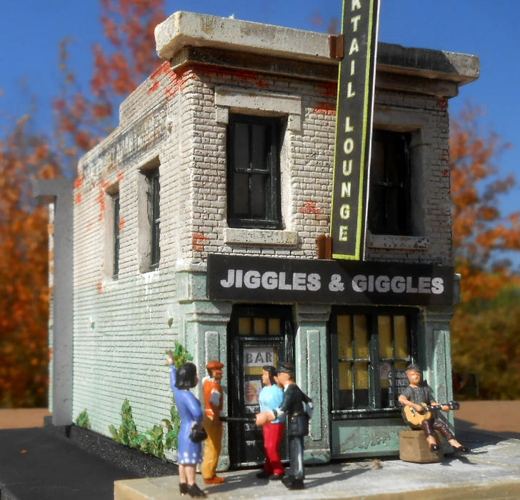 Downtown Deco 65 O Scale Jiggles & Giggles Cast Hydrocal Building Kit ...