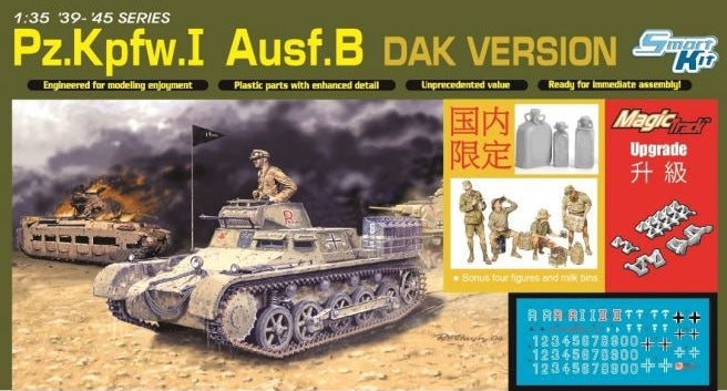 Dragon Models 6207 1/35 Pz.Kpfw.I Ausf.B, DAK Version (SmartKit) Model ...