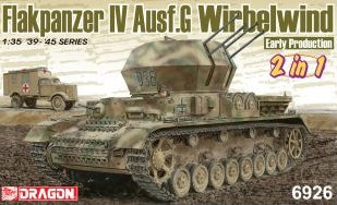 Dragon Models 6926 1/35 Flakpanzer IV Ausf.G Wirbelwind Model Tank Kit ...