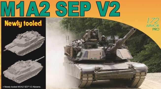 Dragon Models 7615 1/72 M1A2 Abrams SEP V2 Model Tank Kit — White Rose Hobbies