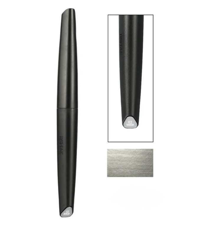 DSPIAE MKM-02 Metallic Silver Soft Tip Acrylic Paint Marker — White Rose Hobbies