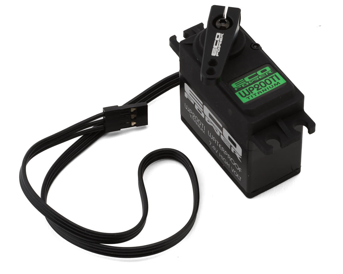 EcoPower 200T-TI WP200T-TI Waterproof High Torque Titanium Gear Brushl ...