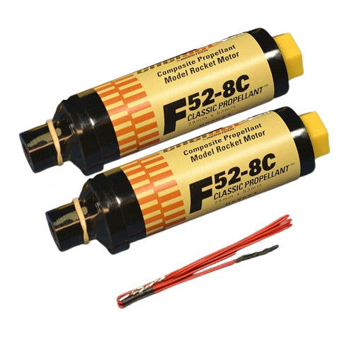 Enerjet Aerotech 65214 F52-8C Mid Power Rocket Motor (2 Pack) — White ...