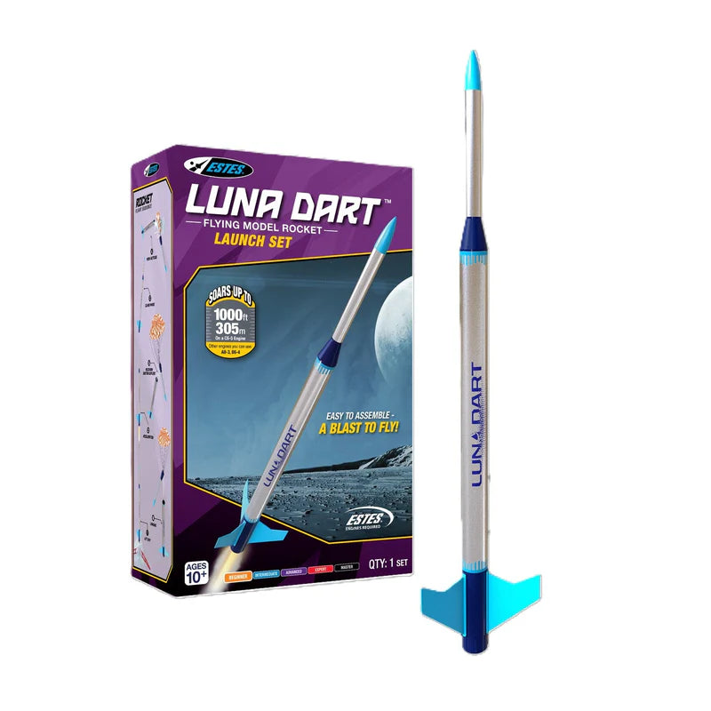 ESTES 3236 RTF Luna Dart Model Rocket Launch Set — White Rose Hobbies