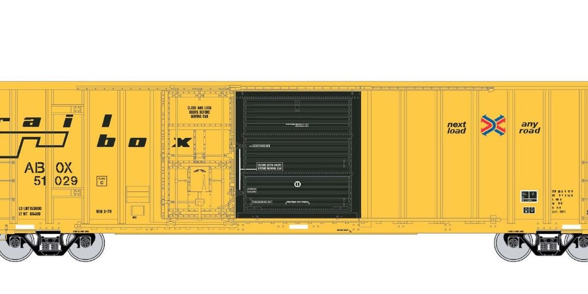 Exactrail Evolution EE1809-1 HO Scale FMC 5277 Combo Door Boxcar Railb ...