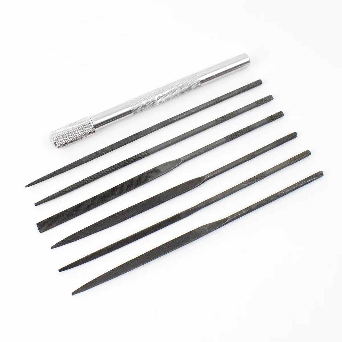 Excel 55668 6 Assorted File Set with Handle 5.5", Cut #2 — White Rose ...