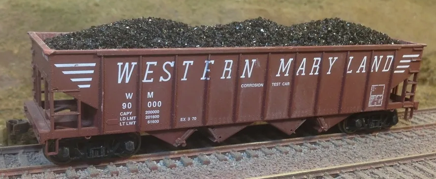 F&N Hobbies 81400 HO Scale Coal Load for Bowser 70 Ton 4 Bay Hopper (2 ...