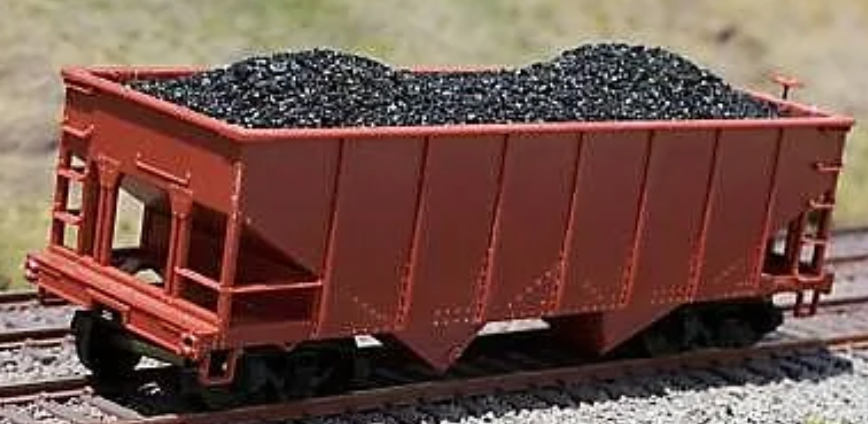 F&N Hobbies 81404 HO Scale Coal Load for Bowser/Stewart 2 Bay Hopper ...