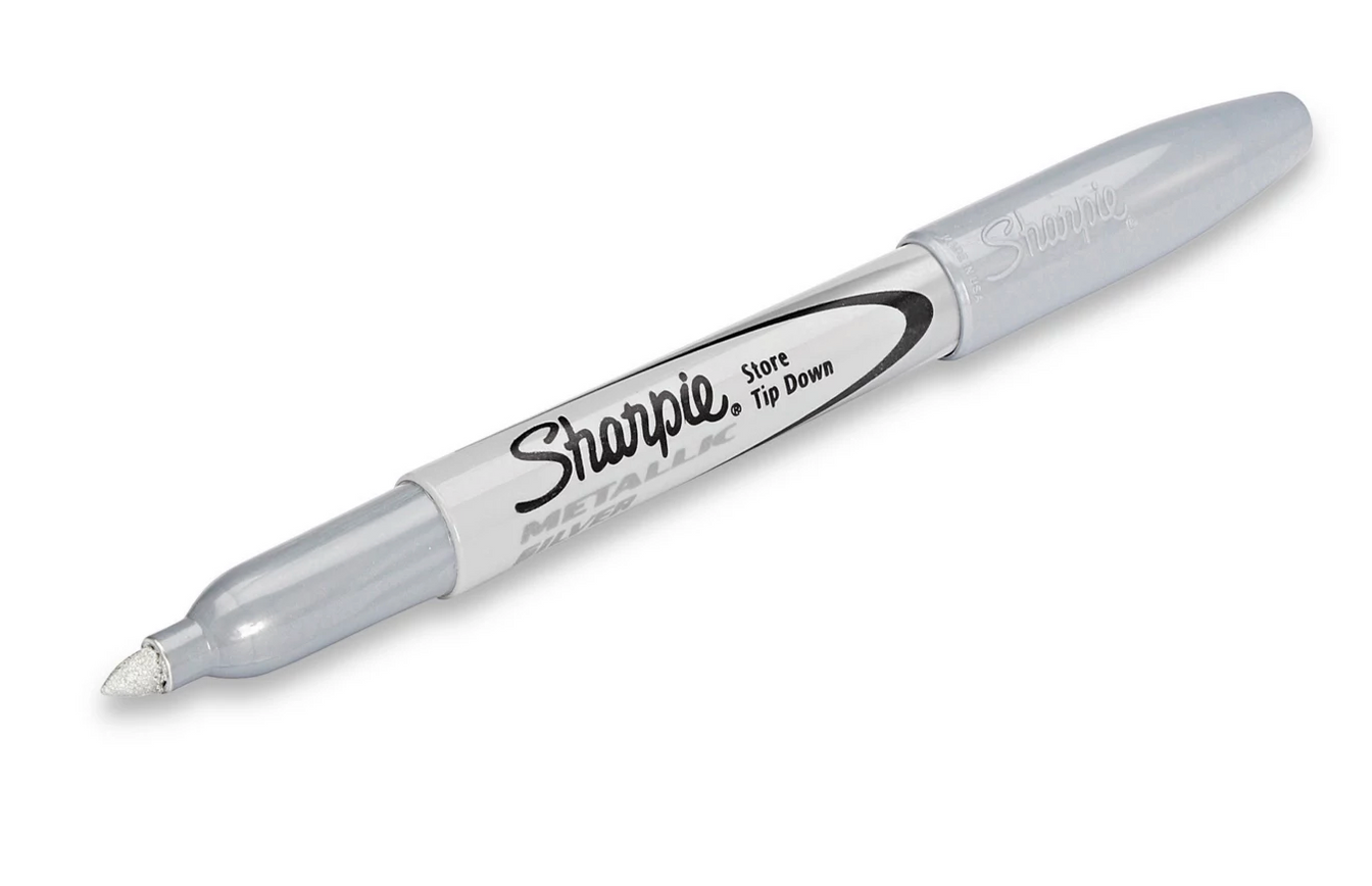 Fine Metallic Silver Sharpie Marker — White Rose Hobbies