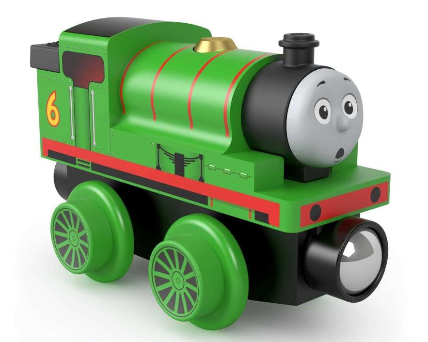 Fisher Price Thomas & Friends Wooden Railway Percy The Loco — White ...