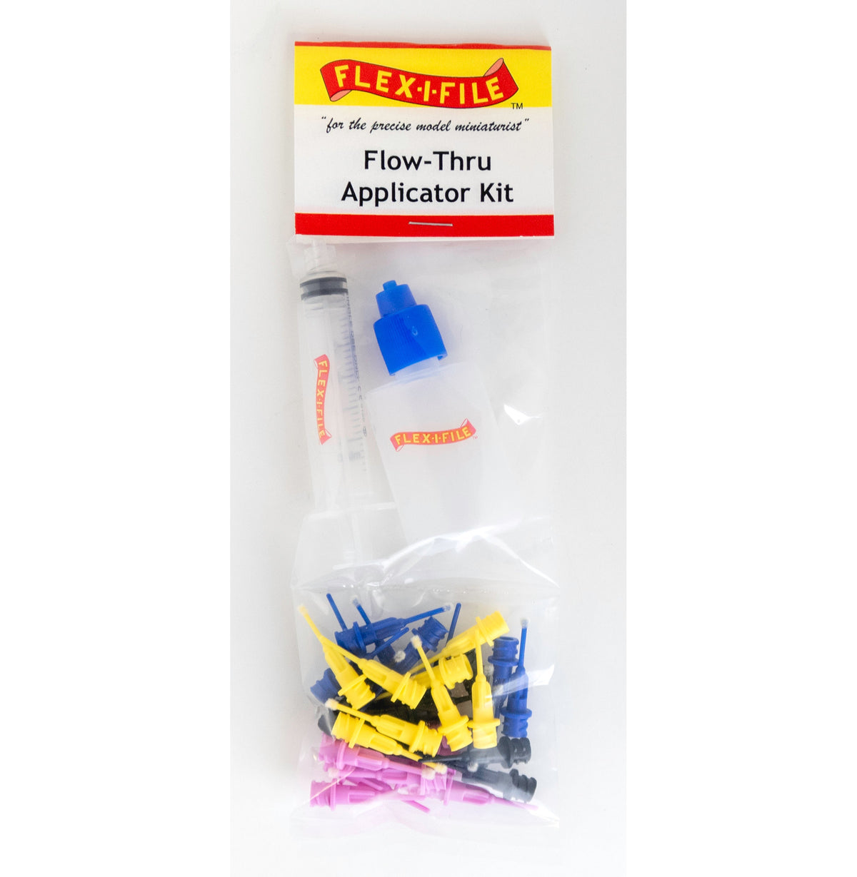 Flex-I-File 9611 Flow-Thru Applicator Kit with 32 Assorted Tips — White ...