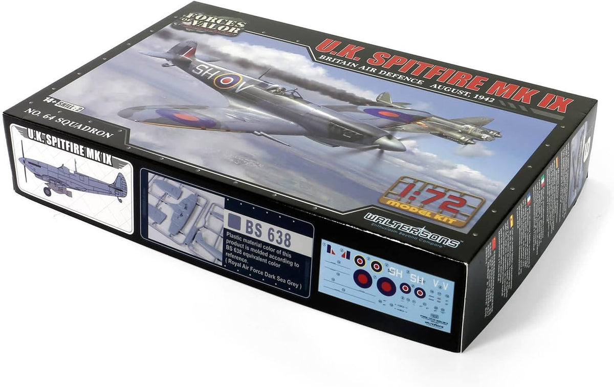 Forces of Valor 873009A 1/72 British Spitfire MK. IX Model Airplane Ki ...