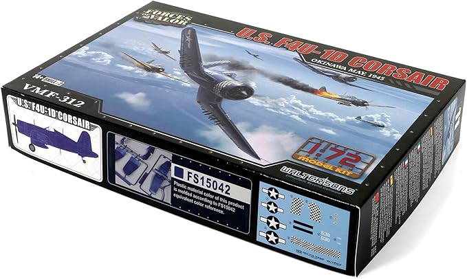 Forces of Valor 873011A 1/72 US F4U-1D Corsair Model Airplane Kit ...