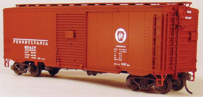 Funaro & Camerlengo HO Scale PRR X37 & X37A Boxcar Resin Kit 5 Pack — White Rose Hobbies