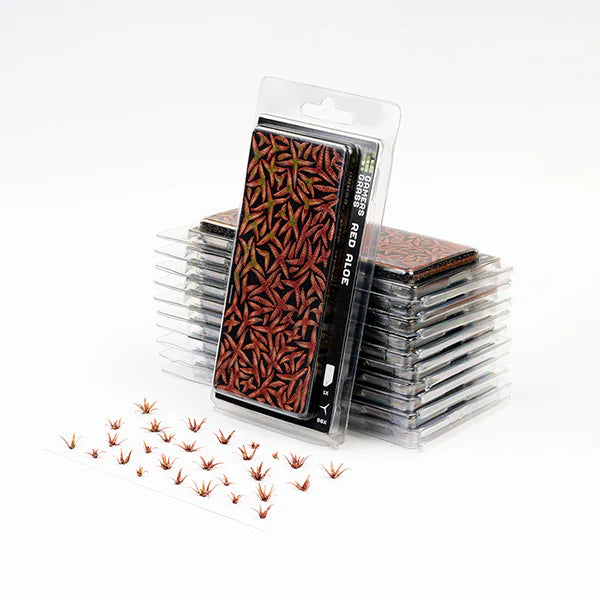 Gamers Grass 790163 Red Aloe Laser Cut Plants (96 Pack) — White Rose ...