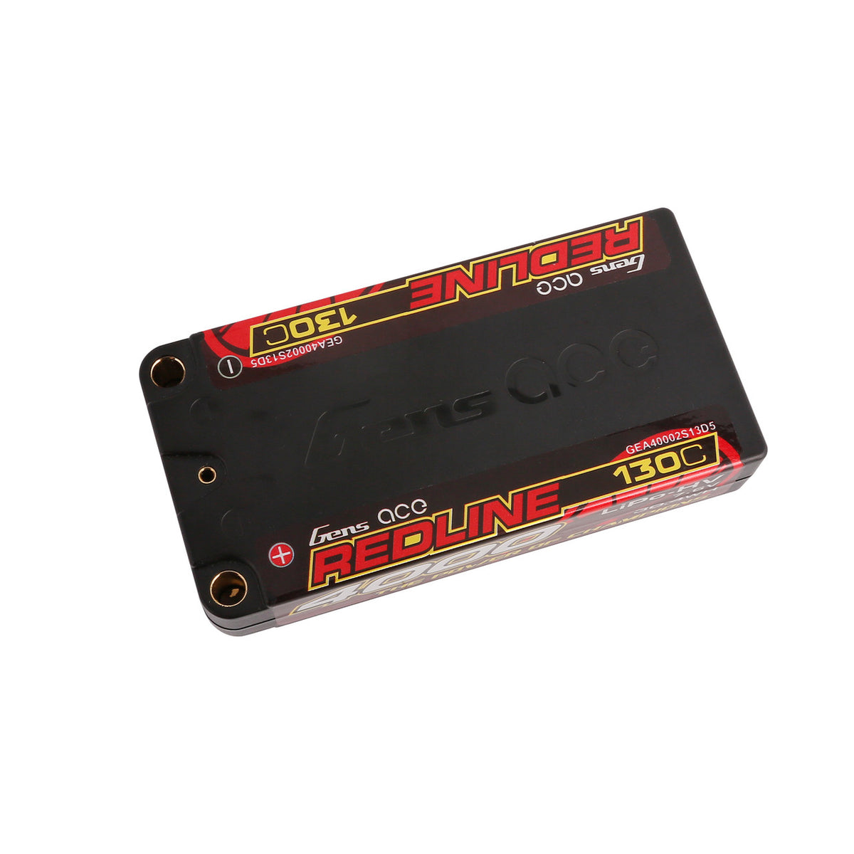 Gens ace Redline 40002S13D5 4000mAh 7.6V 130c 5.0mm — White Rose Hobbies