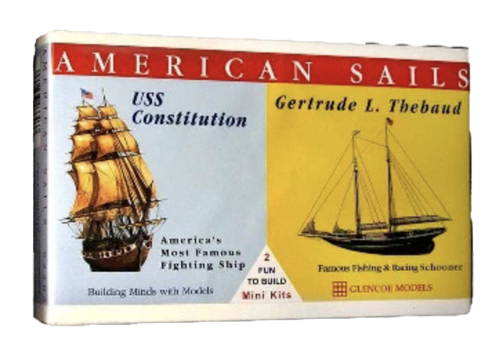 GLENCOE MODELS 3303 1/400 USS Constitution Frigate & 1/250 Gertrude L ...