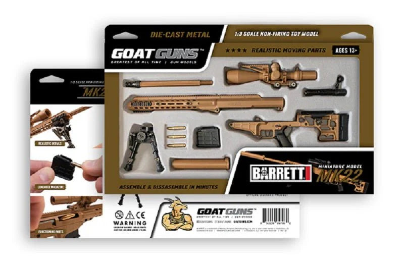 Goat Guns 1:3 Scale Barrett .50cal Diecast Gun Model - Tan — White Rose ...