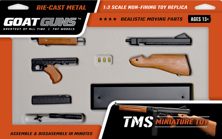 Goat Guns 1:3 Scale TSMG M1A1 Thompson Submachine Model — White Rose ...