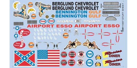 Gofer Racing Decals 11007 1/24 Decals - Stuff Sheet — White Rose Hobbies