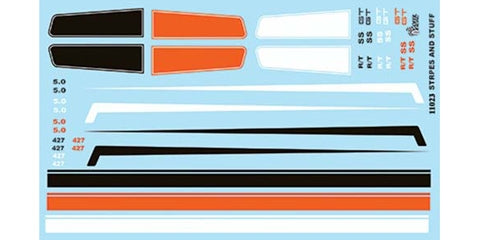 Gofer Racing Decals 11023 1/24 Decals - Stripes And Panels — White Rose ...