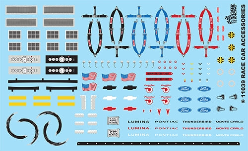 Gofer Racing Decals 11039 1/24 Decals - Race Car Accessories — White ...
