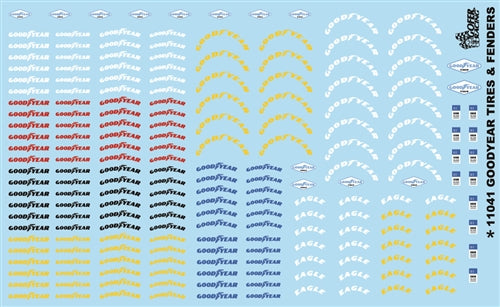 Gofer Racing Decals 11041 1/24 Decals - Goodyear Tire And Fender ...
