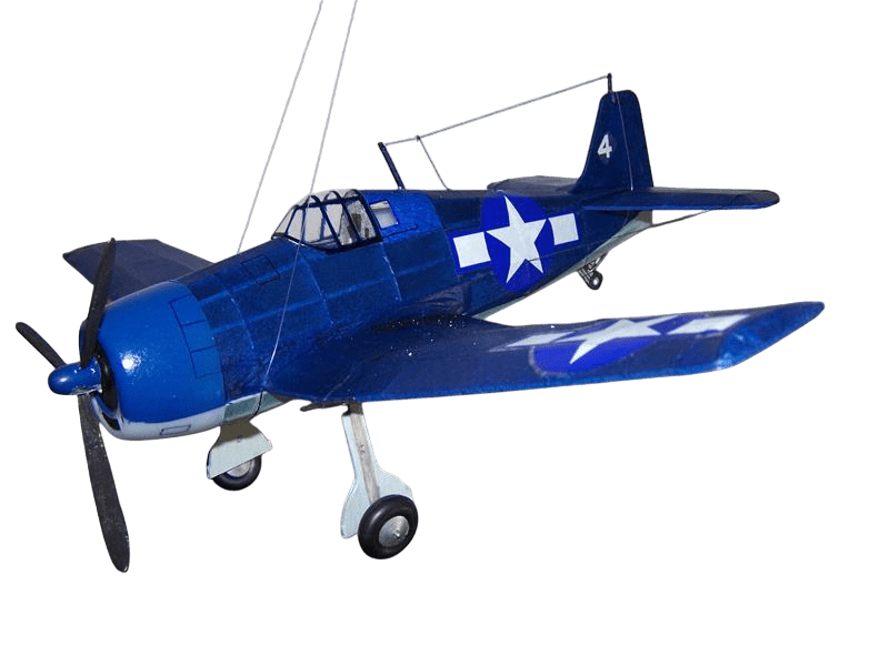 Guillows 503 1/30 F-6F Hellcat 16" Balsa Flying Model Kit — White Rose ...