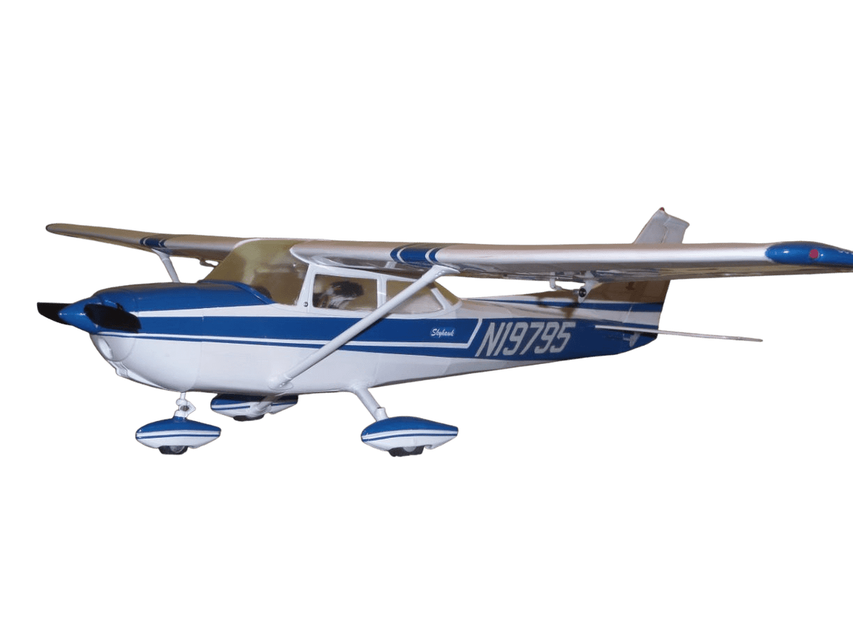 Guillows 802 1/12 Cessna Skyhawk 36" Balsa Flying Model Kit — White ...