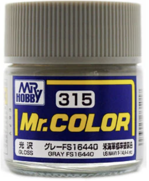 Gunze C315 Mr. Hobby Mr. Color Gloss Gray 10ml — White Rose Hobbies