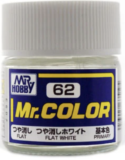 Gunze C62 Mr. Hobby Mr. Color Flat White 10ml — White Rose Hobbies