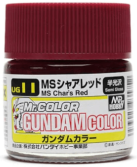 GunZe UG11 Mr. Color Gundam Color MS Char Red 10ml — White Rose Hobbies