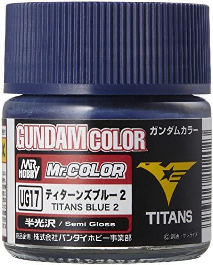 GunZe UG17 Mr. Color Gundam Color Titans Blue 2 10ml — White Rose Hobbies