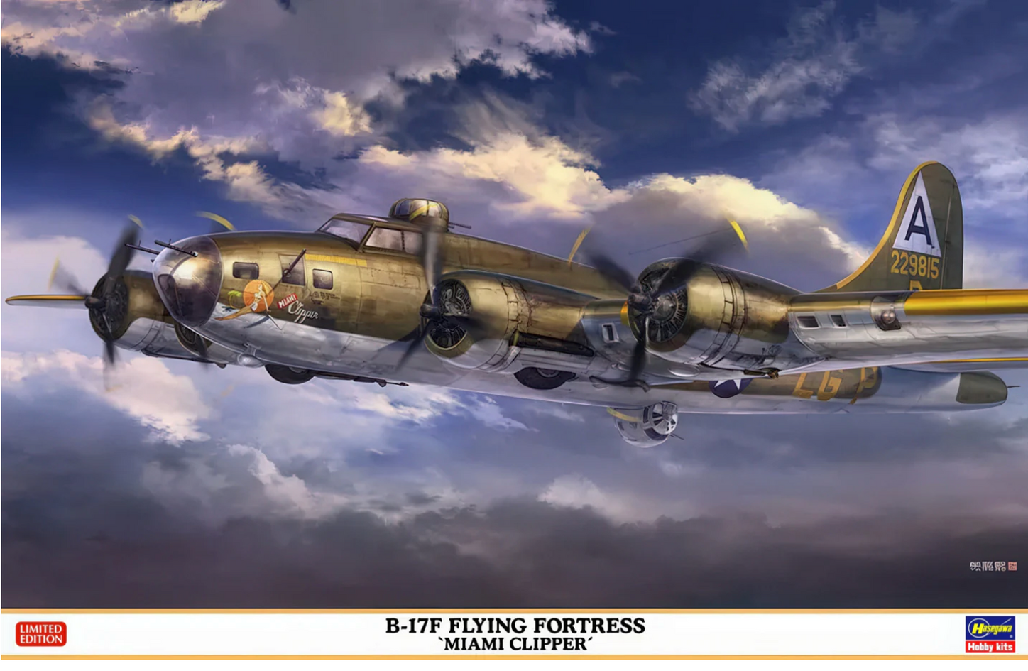 Hasegawa 2462 1/72 B-17F Flying Fortress `Miami Clipper´ Model Aircraf ...