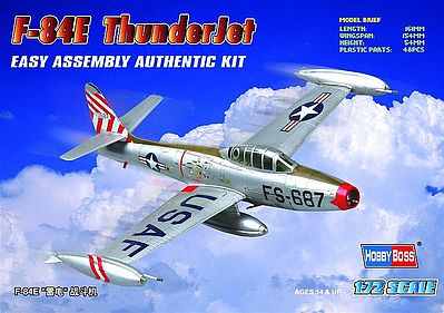 Hobby Boss 80246 1/72 F-84E Thunderjet Model Plane Kit — White Rose Hobbies