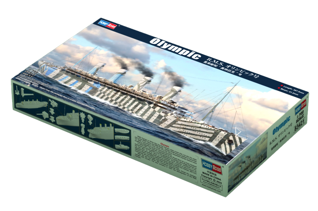 Hobby Boss 83421 1/700 RMS Olympic Ocean Liner Model Kit — White Rose ...