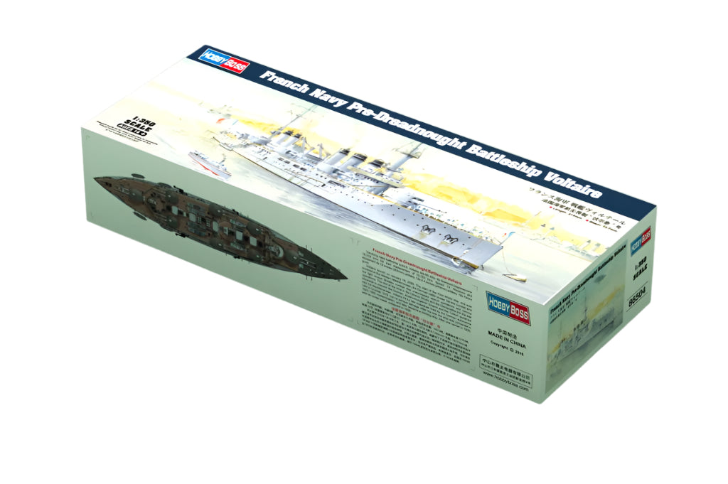 Hobby Boss 86504 1/350 French Navy Pre-Dreadnought Battleship Voltaire ...