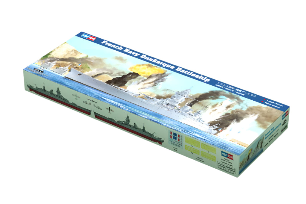 Hobby Boss 86506 1/350 French Navy Battleship Dunkerque Model Ship Kit ...