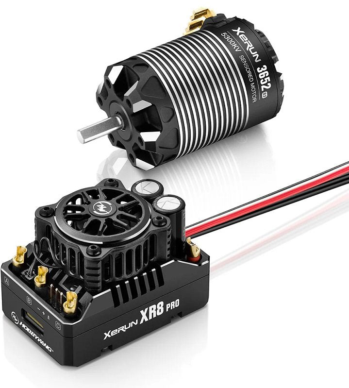 HOBBYWING 38020438 XeRun XR8 Pro G3 ESC and 3652 SD 5300KV G3Sensored ...