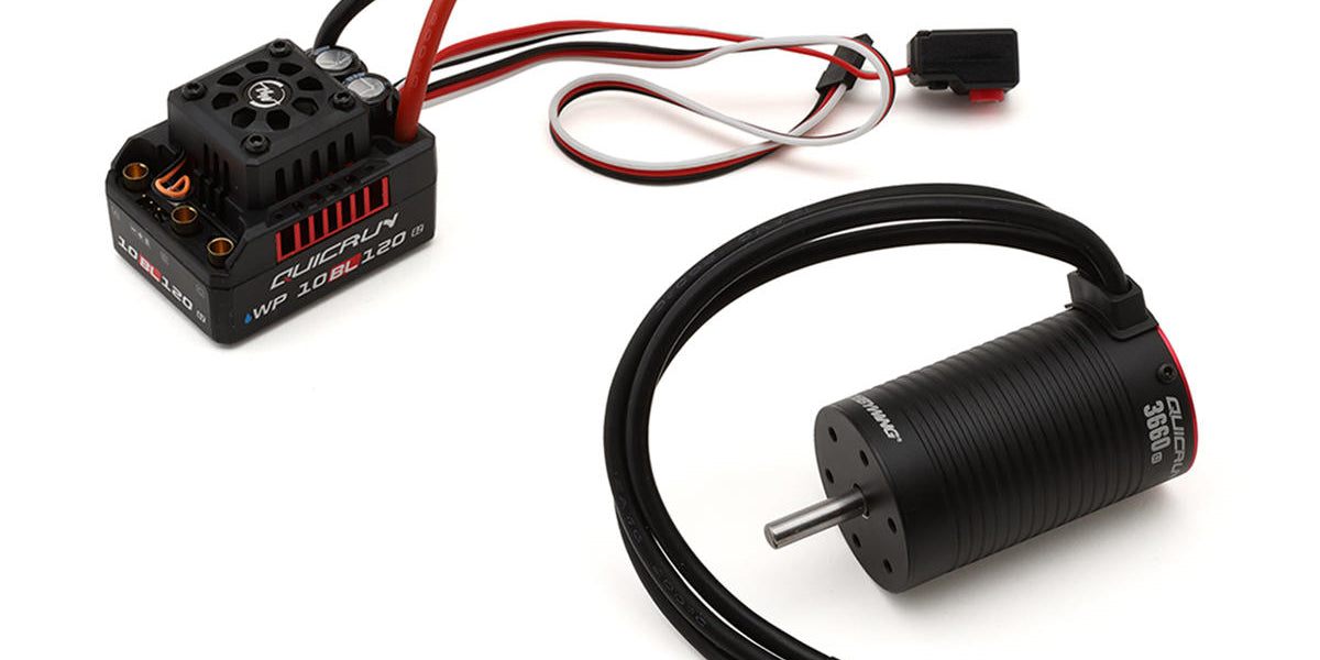 HOBBYWING 38030211 QuicRun 10BL120 G2 and 3660 SL G2 3700KV Brushless ...
