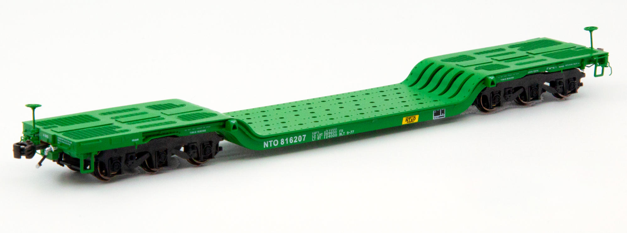 Home Shops HFF-002-001 HO Scale GSC Depressed Center Flat Car Natchez ...